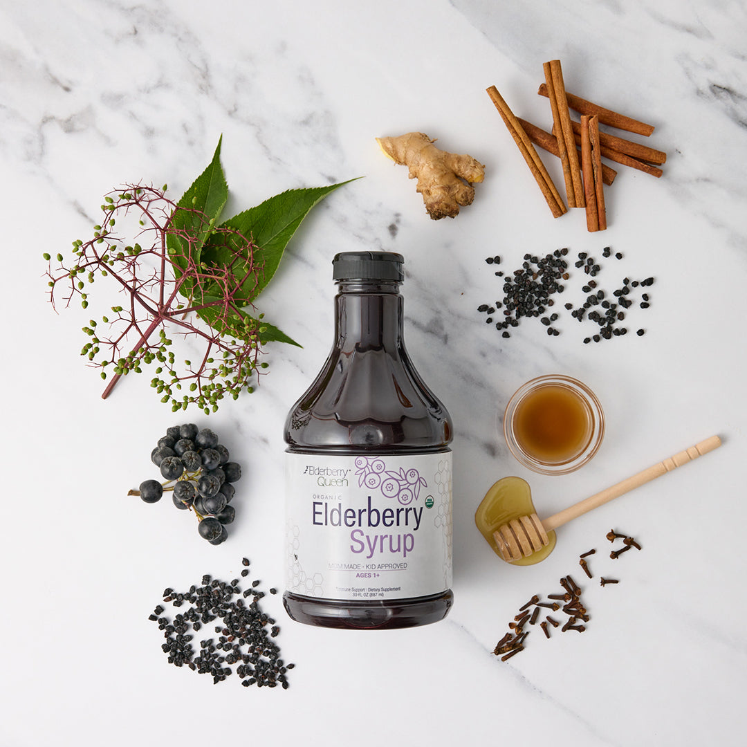 Organic Elderberry Syrup – Elderberry Queen